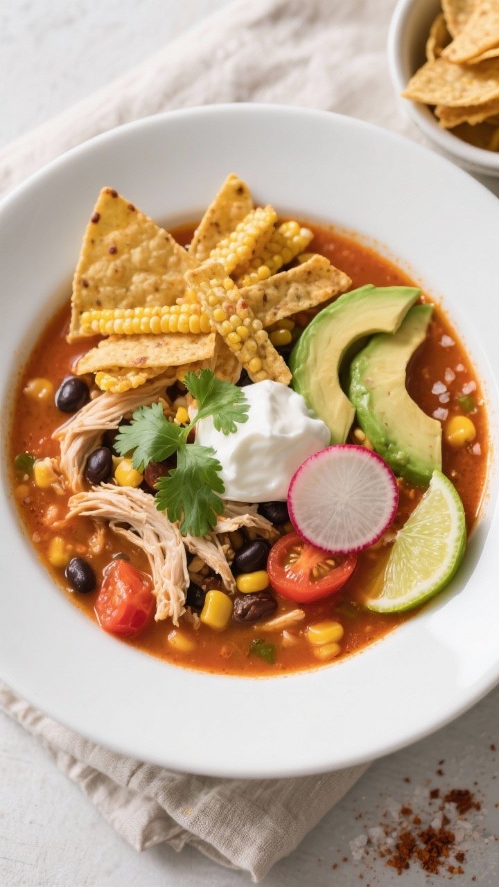 Healthy One-Pot Chicken Tortilla Soup – Comforting, Fresh, and Easy ...