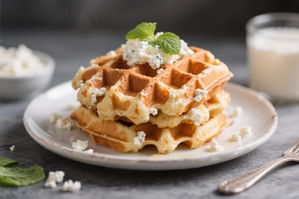 Healthy High Protein Cottage Cheese Protein Waffles – Easy, Fluffy, and ...