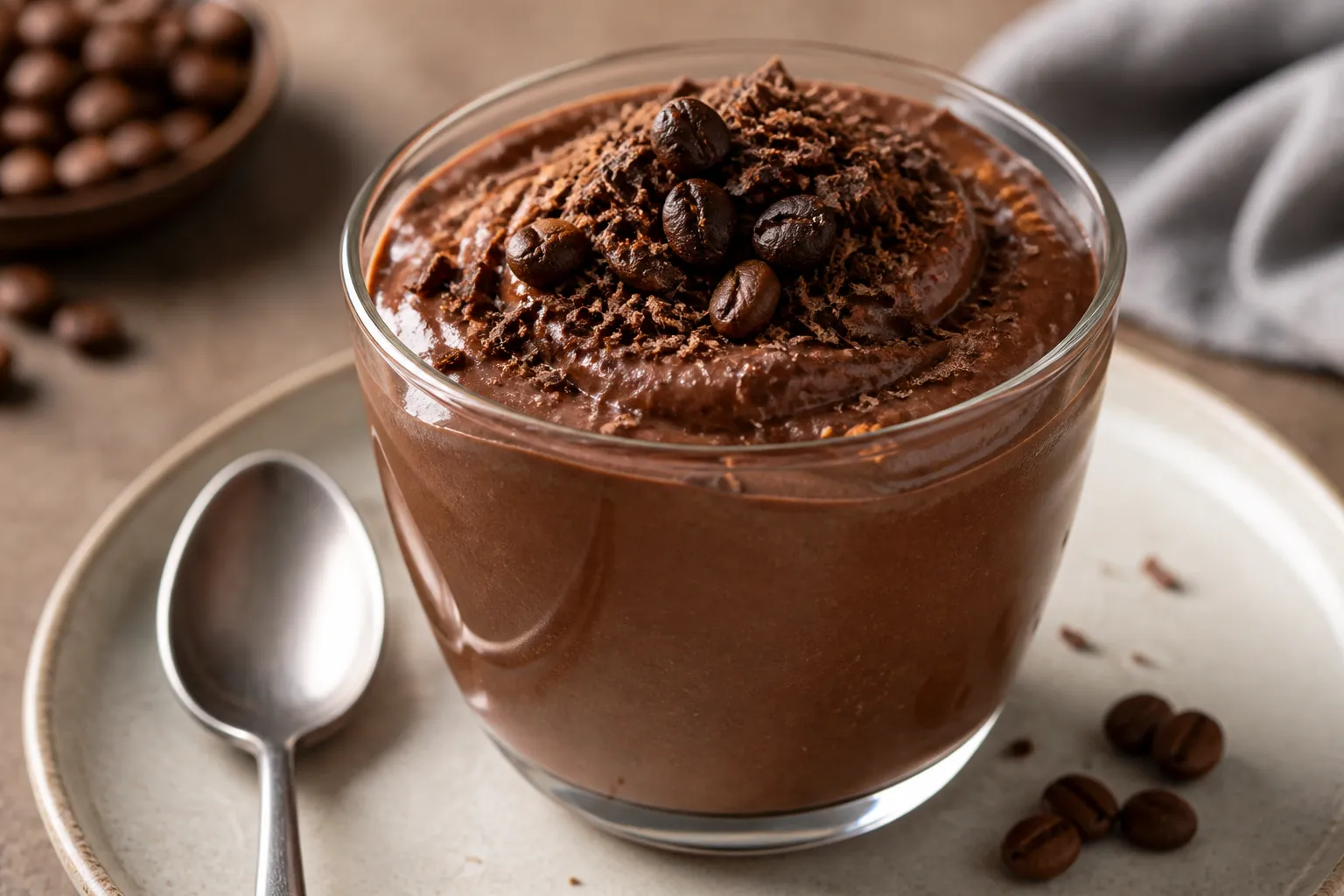 High Protein Low Carb Mocha Protein Pudding – Creamy, Coffee-Rich, and ...